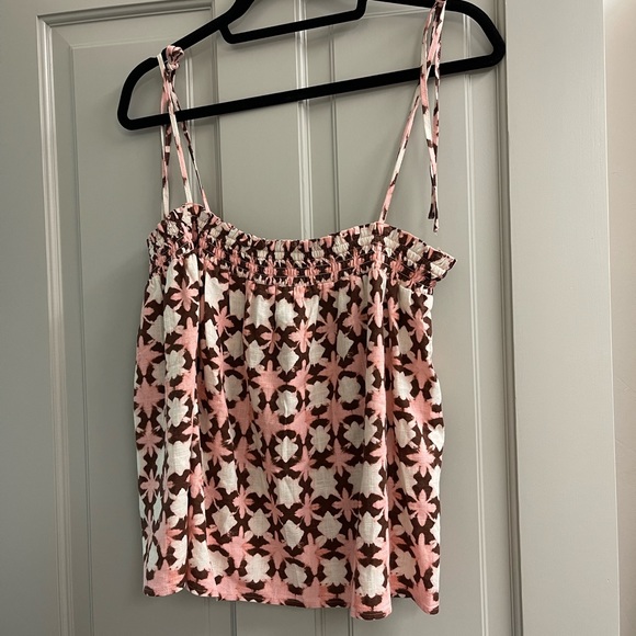 LOFT | Tops | Nwt Loft Ikat Batik Print Linen Blend Tank Top M | Poshmark